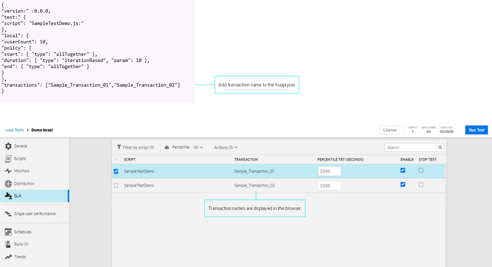 Create a script with TruAPI