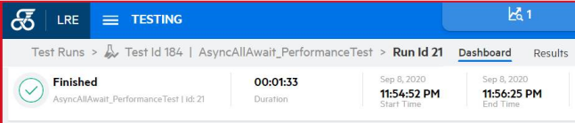 Run tests on OpenText Enterprise Performance Engineering