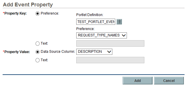 Define a portlet event