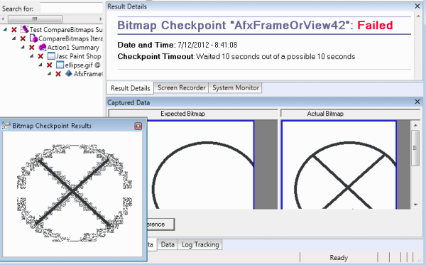 Checkpoint and Output Value results