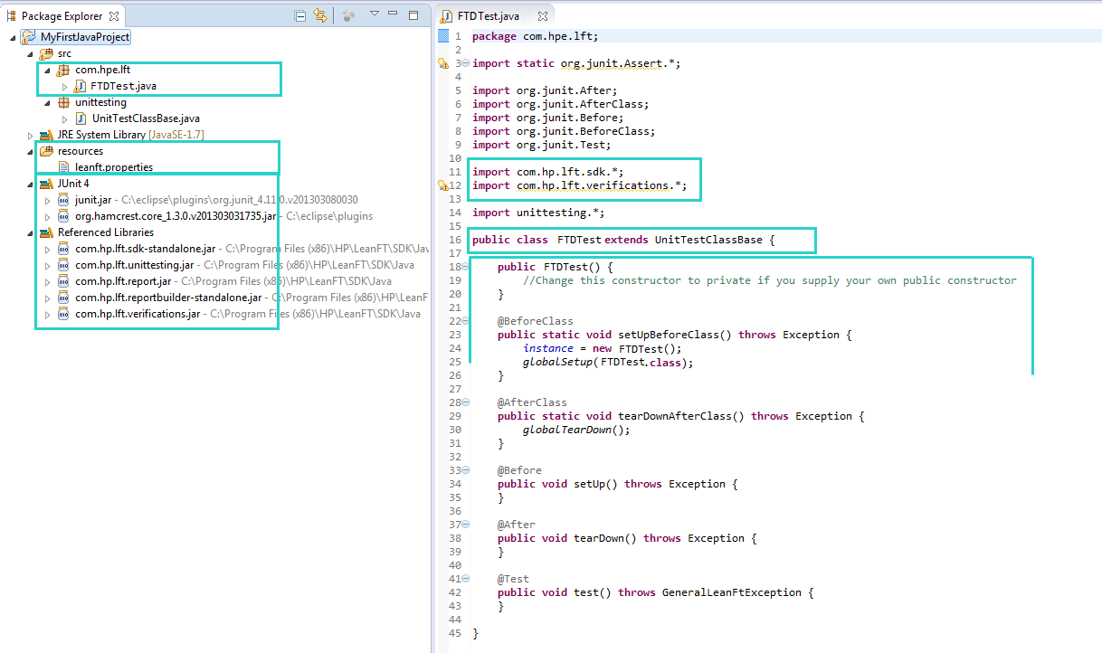 Create a testing project in IntelliJ IDEA or Eclipse